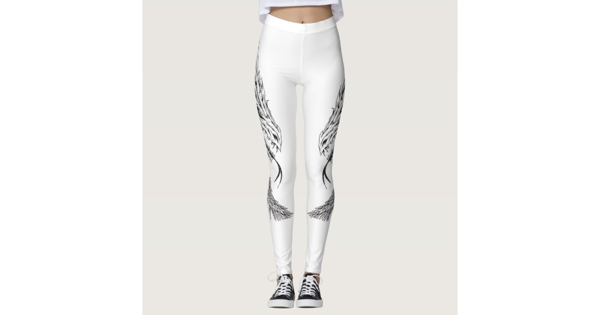 Dance Leggings with Dragon Design | Zazzle