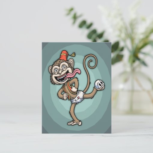 Dance, Monkey! Postcard | Zazzle