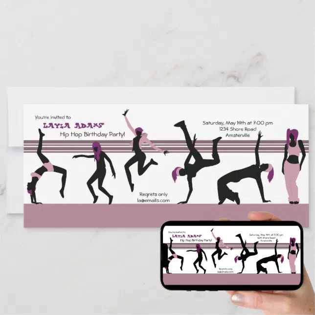 Dance Moves Invitation | Zazzle