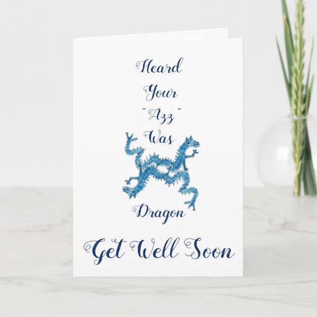 Dance of the Blue Dragons Get Well Card | Zazzle