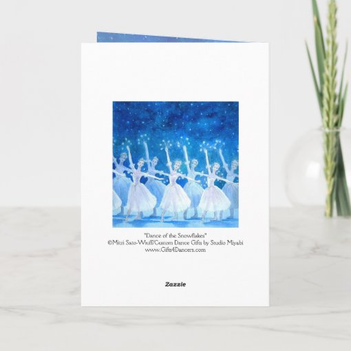 Dance of the Snowflakes Holiday Greeting Card | Zazzle