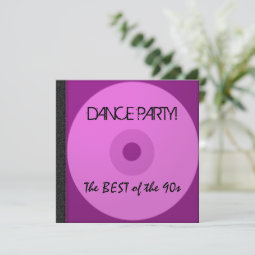 Dance Party CD Invite | Zazzle