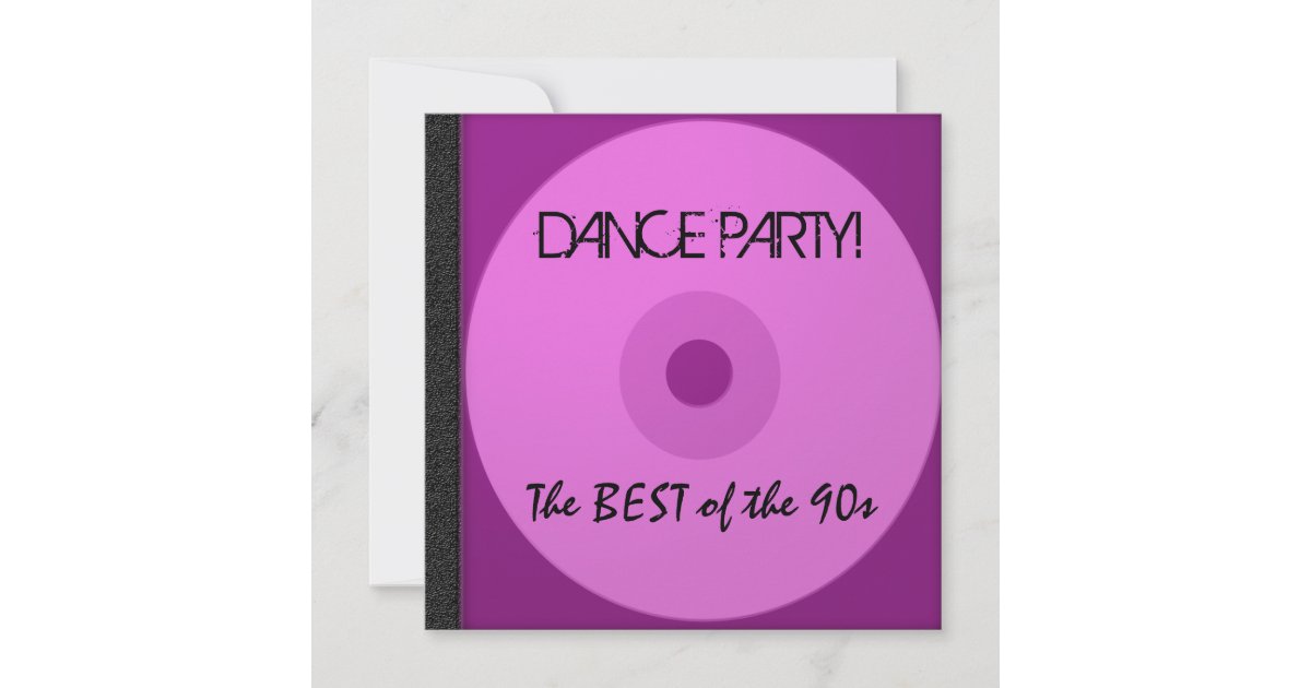 Dance Party CD Invite | Zazzle