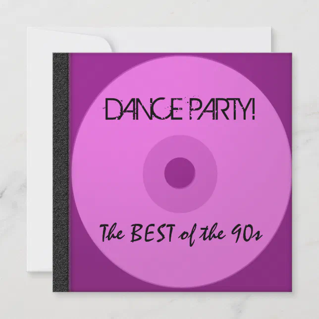 Dance Party CD Invite | Zazzle