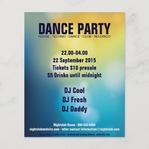Dance Flyers | Zazzle