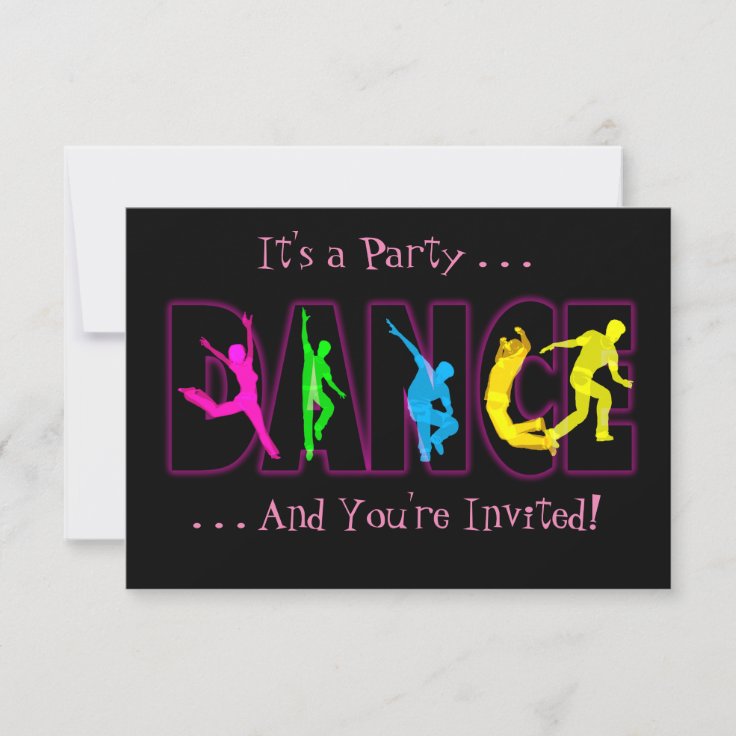 Dance Party invitation | Zazzle