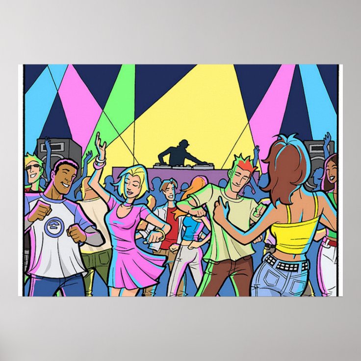 Dance Party Poster | Zazzle