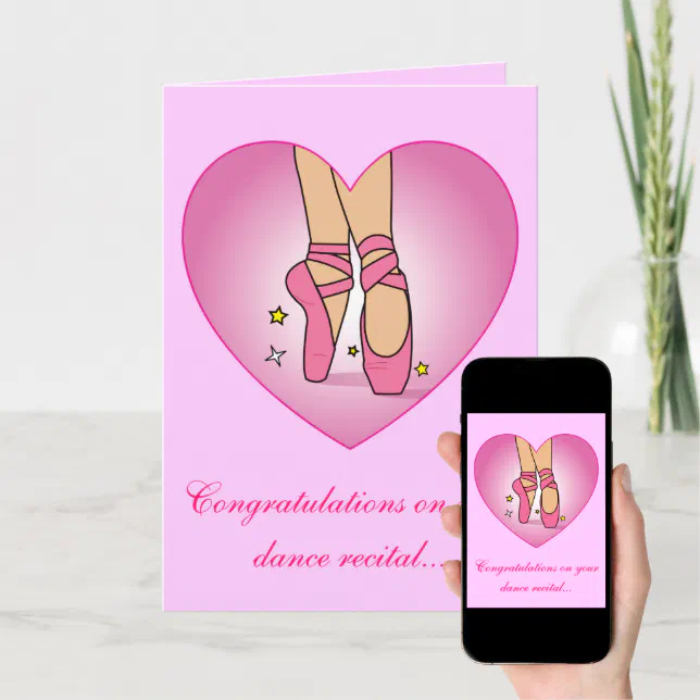 Dance Recital Congratulations Card | Zazzle
