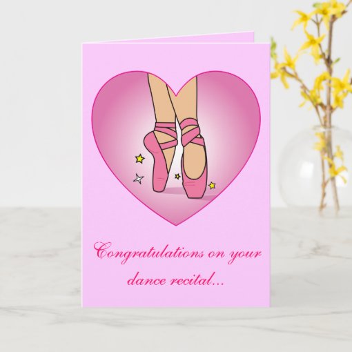Dance Recital Congratulations Card | Zazzle