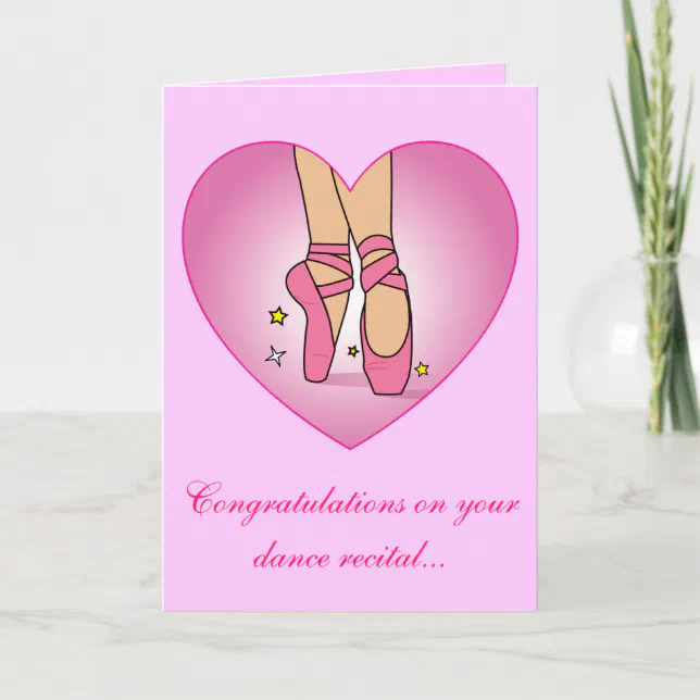 Dance Recital Congratulations Card | Zazzle