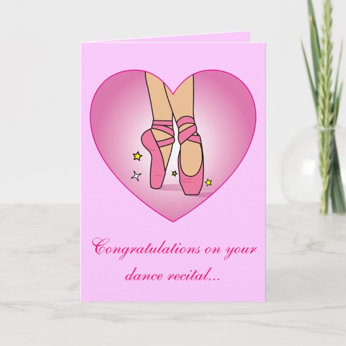 Dance Recital Congratulations Card | Zazzle.com