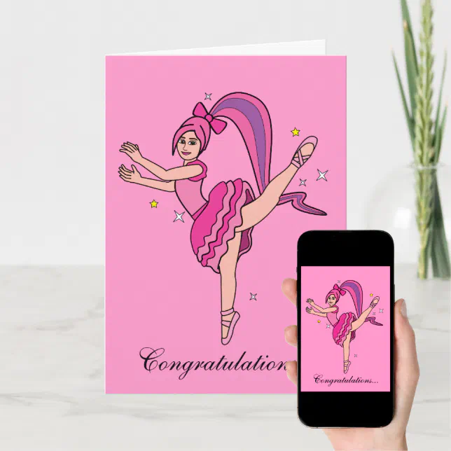 Dance Recital Congratulations! Card | Zazzle