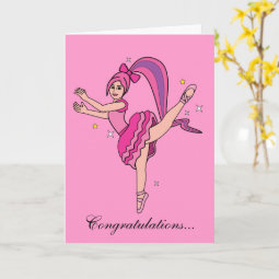 Dance Recital Congratulations! Card | Zazzle