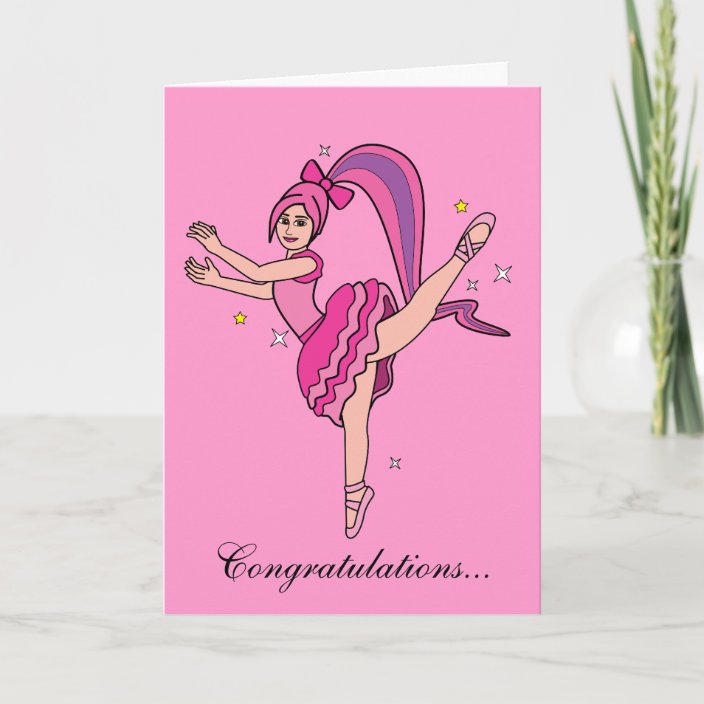 Dance Recital Congratulations! Card | Zazzle.com