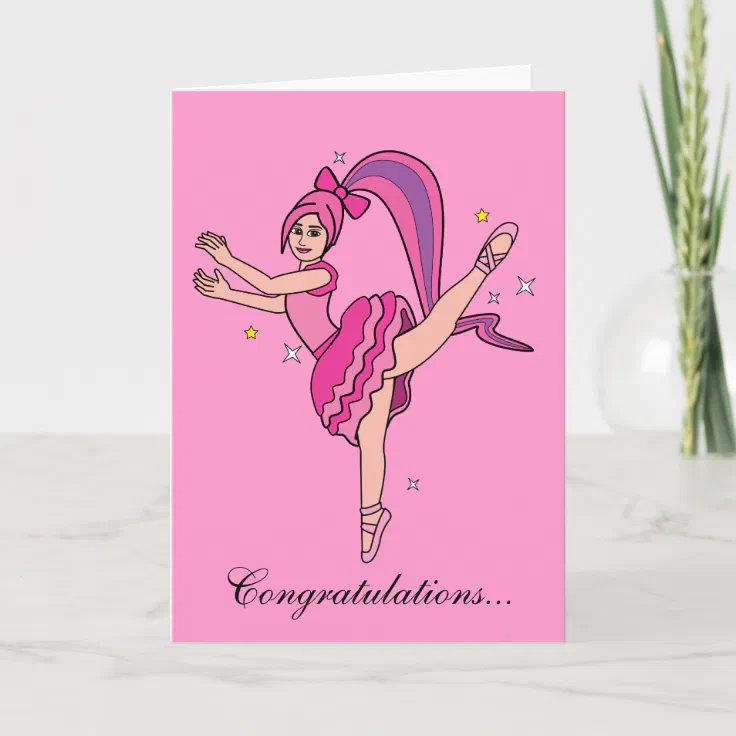 Dance Recital Congratulations! Card | Zazzle