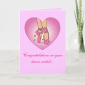 Dance Recital Congratulations Card | Zazzle
