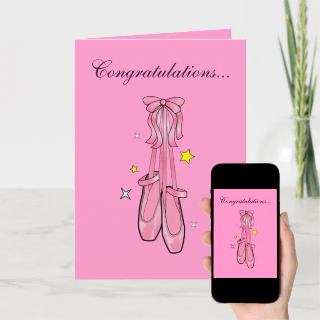 Dance Recital Congratulations! Card | Zazzle