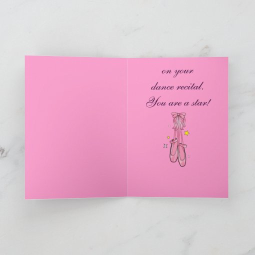 Dance Recital Congratulations! Card | Zazzle