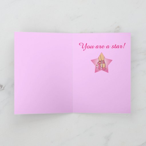 Dance Recital Congratulations Card | Zazzle