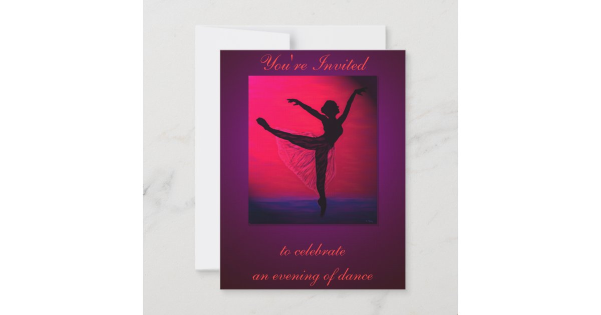 Dance Recital custom invitation | Zazzle
