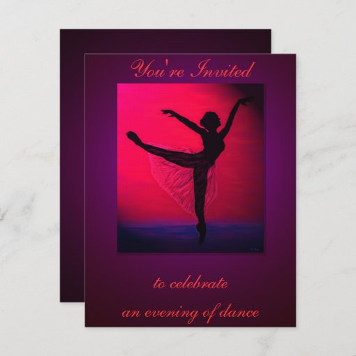 Dance Recital custom invitation | Zazzle