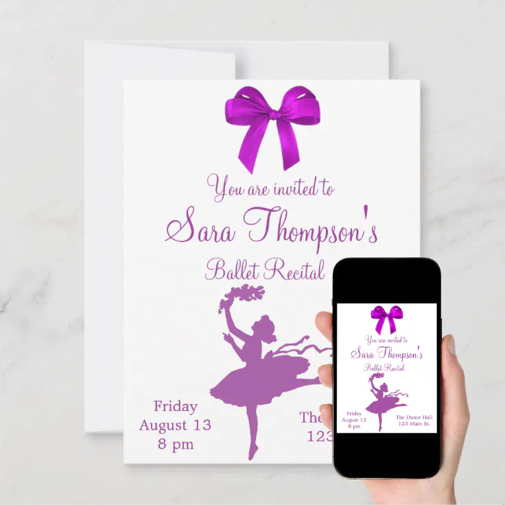 Dance Recital Invitation | Zazzle