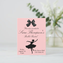 Dance Recital Invitation | Zazzle