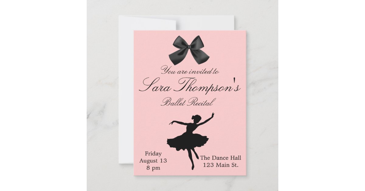Dance Recital Invitation | Zazzle