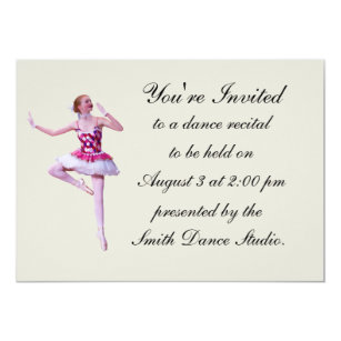 Dance Performance Invitations | Zazzle