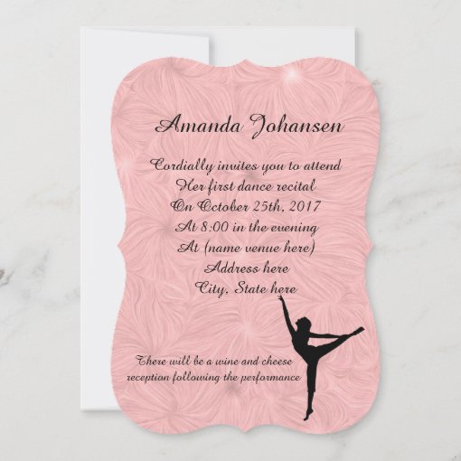Dance recital invitation or announcement | Zazzle