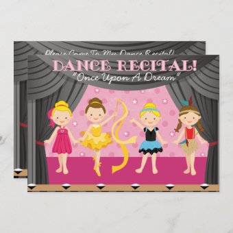 Dance Recital Invitations | Zazzle
