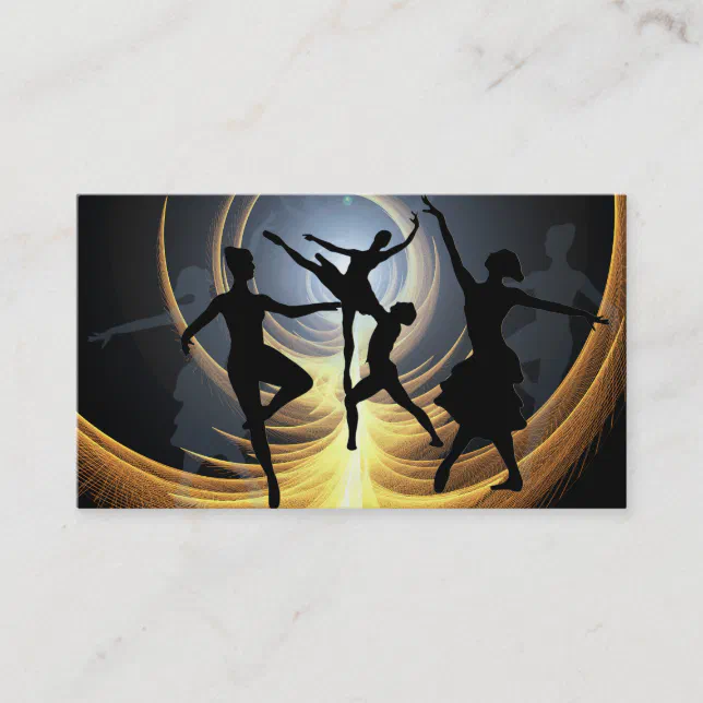 Dance school business card | Zazzle