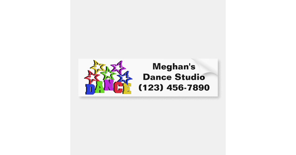 Dance Stars Bumper Sticker | Zazzle