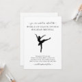 Dance Studio Ballet Recital Invitation | Zazzle