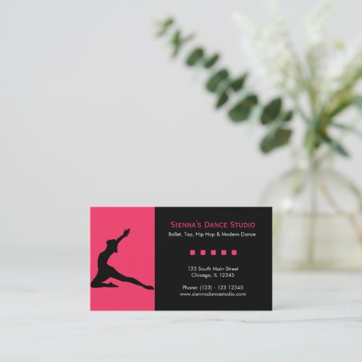 Dance Studio Business Card | Zazzle