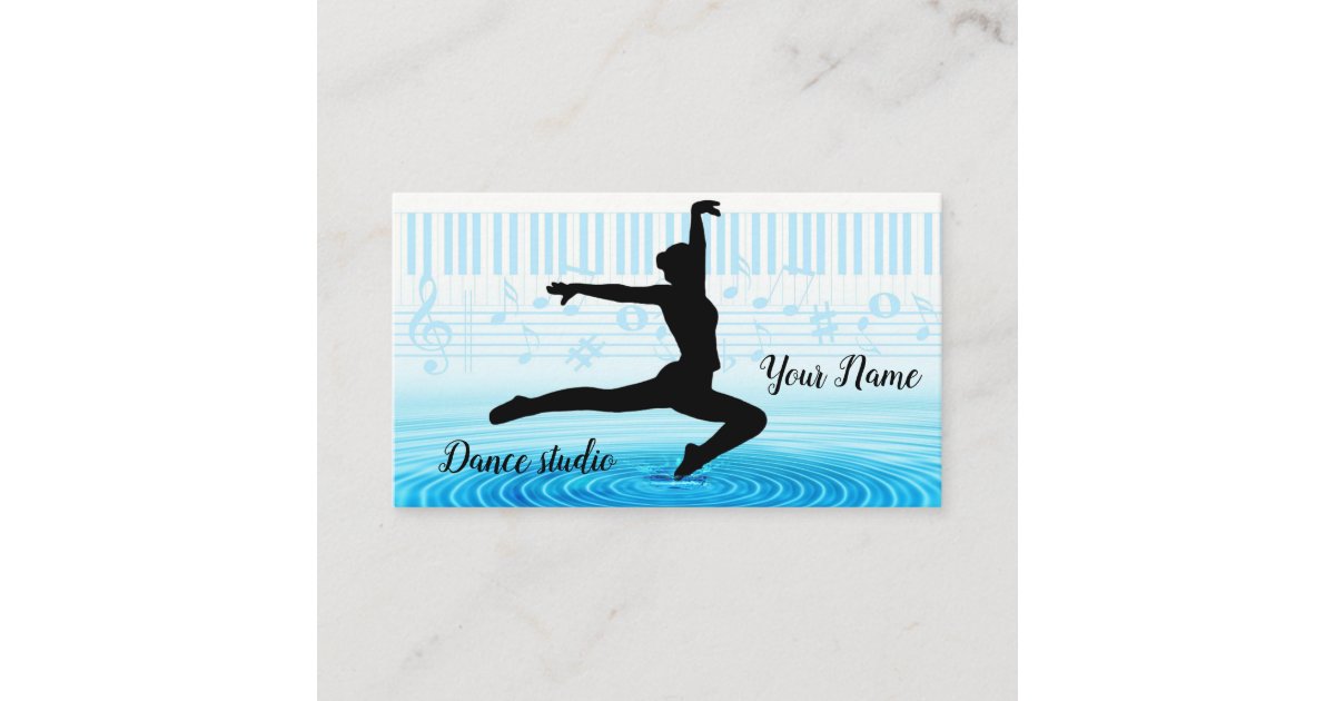 Dance studio business card | Zazzle