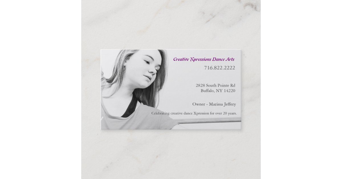 Dance Studio Business Card | Zazzle