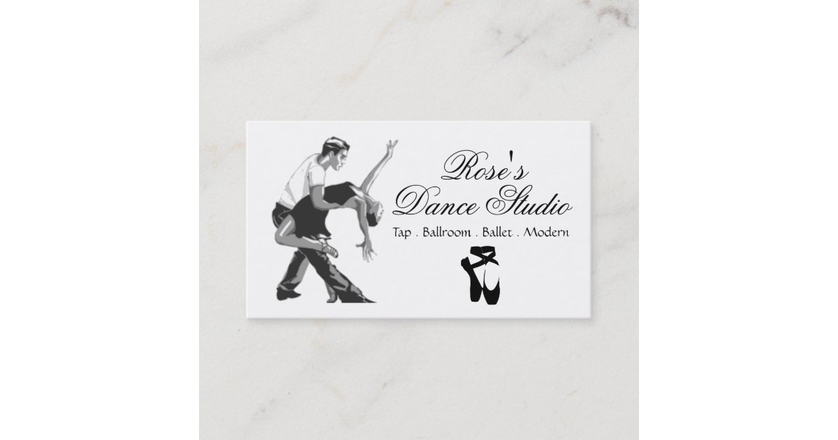 Dance Studio Business Card | Zazzle