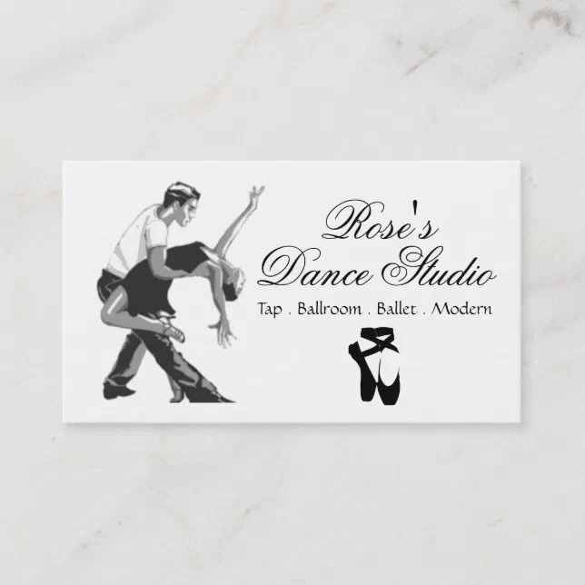 Dance Studio Business Card | Zazzle
