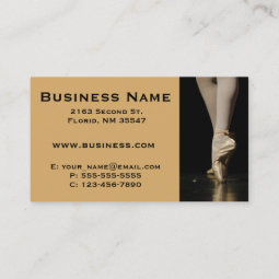 Dance Studio Instructor Template Business Card | Zazzle