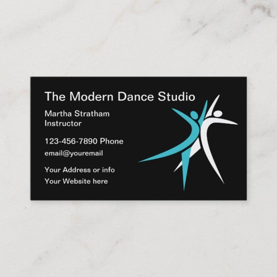 Dance Studio Lessons Instructor Business Card | Zazzle.com