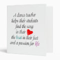 Dance Teacher Binder | Zazzle