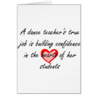 Dance Teacher Greeting Card | Zazzle.com