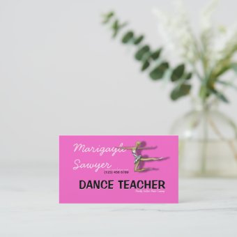 Dance Teacher Choreographer Dancer Business Card | Zazzle