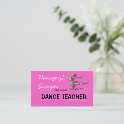 Dance Teacher Choreographer Dancer Business Card | Zazzle