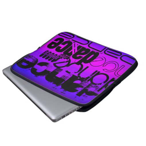 Dance; Vibrant Violet Blue and Magenta Laptop Sleeve | Zazzle