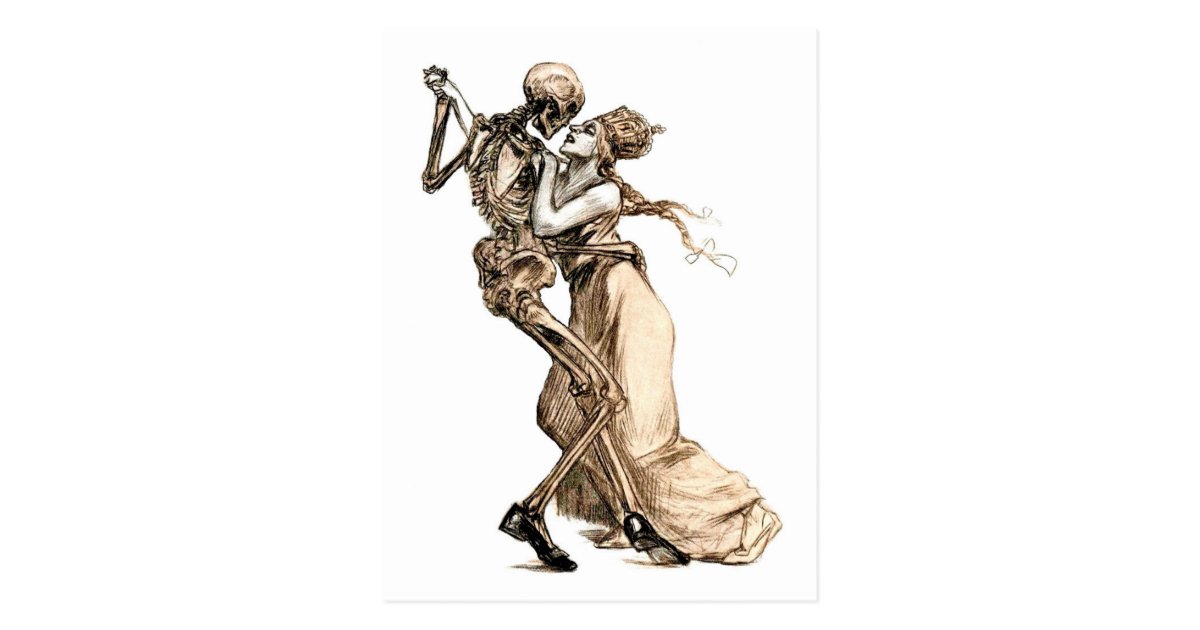 Dance with Death postcard | Zazzle.com