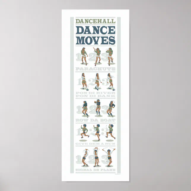 Dancehall Dance Moves Poster | Zazzle