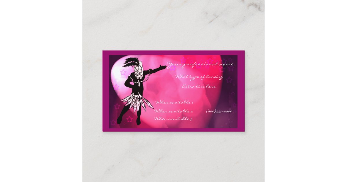 dancer business card | Zazzle