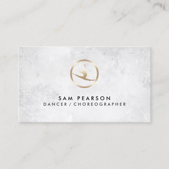 Dancer Choreographer Dancer Icon Business Card | Zazzle.com